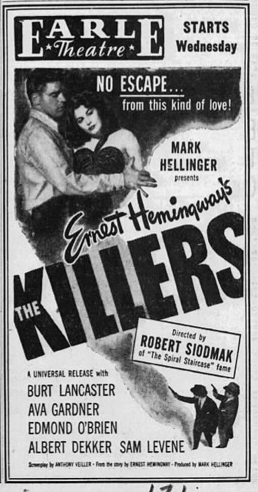 The Killers - 1946 - Analysis of this classic movie - Full cast