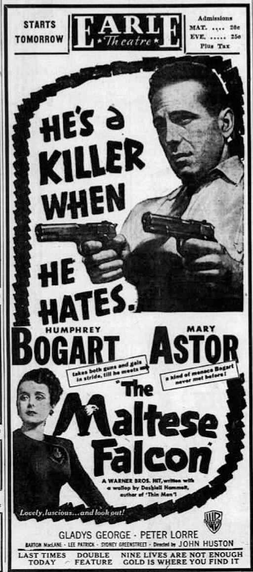 The Maltese Falcon - 1941 - Overview of this film noir classic