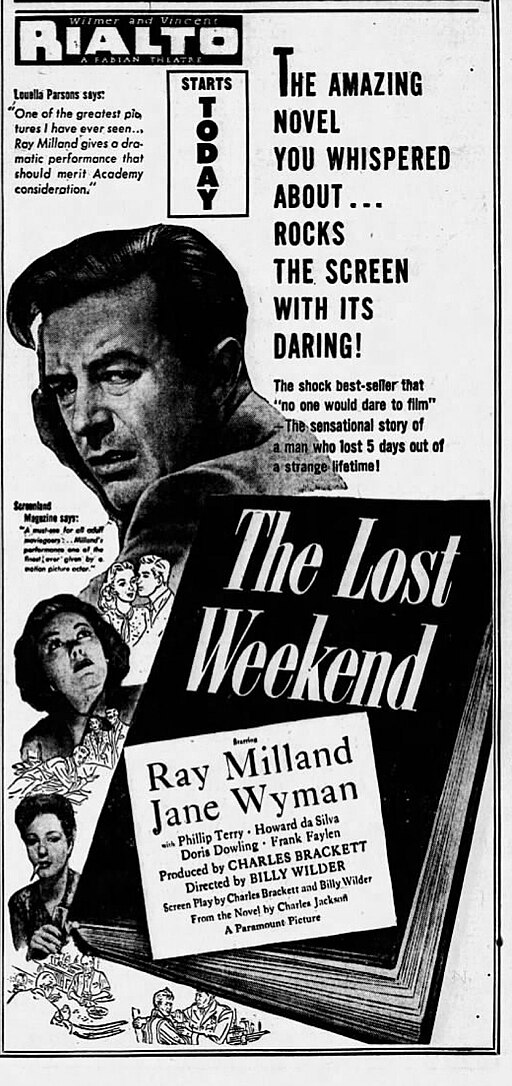 The Lost Weekend - 1945 - Summary and analysis