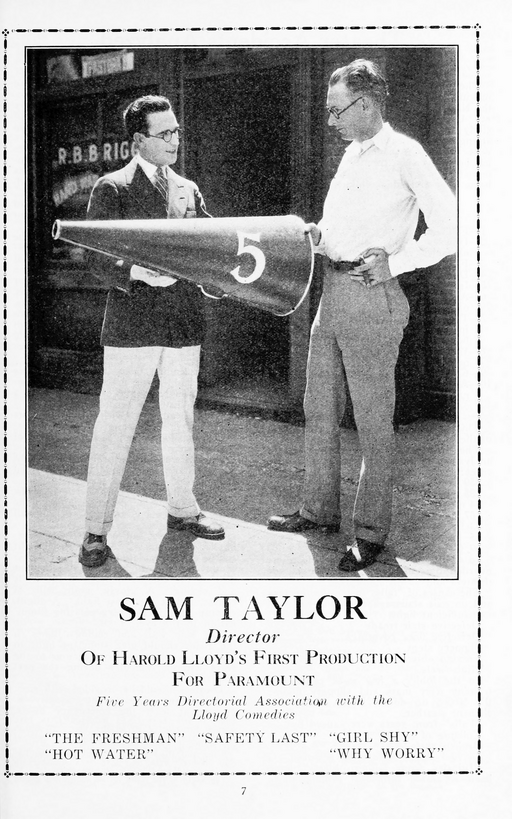 Classic movie director Sam Taylor - Biography and career overview