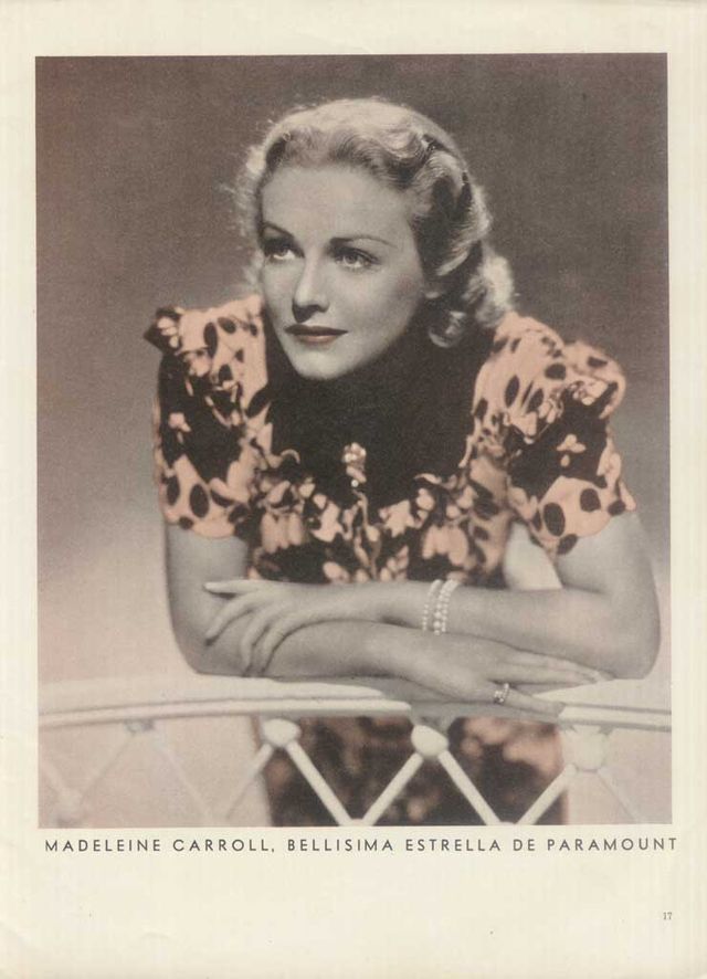 Madeleine Carroll - Biography and acting career - Alle her movies